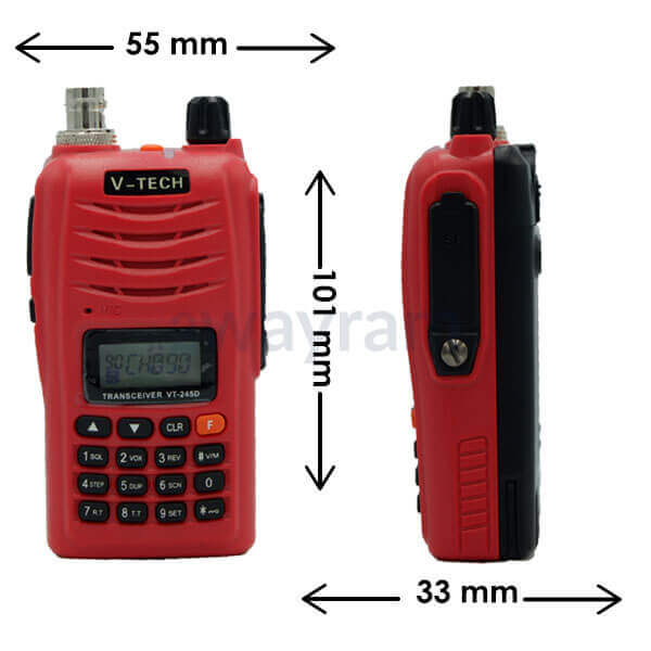 วิทยุสื่อสาร V-TECH รุ่น VT-245D ของแท้ คุณภาพดี ทนทาน รับประกัน 1 ปี