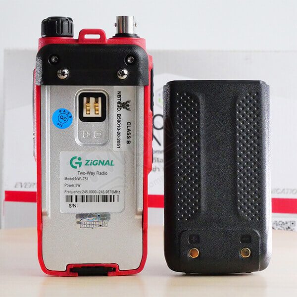 วิทยุสื่อสาร ZIGNAL รุ่น NW-751 กำลังส่ง 5 Watts กินไฟน้อย ของแท้ คุณภาพดี ทนทาน รับประกัน 1 ปี
