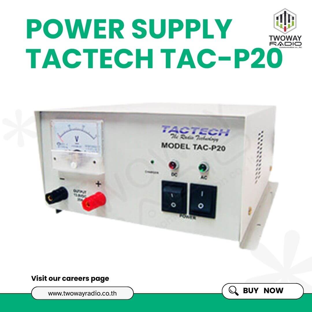 แหล่งจ่ายไฟ TACTECH-TAC-P20 20A 220V.AC. +/- 10% 50/60 Hz